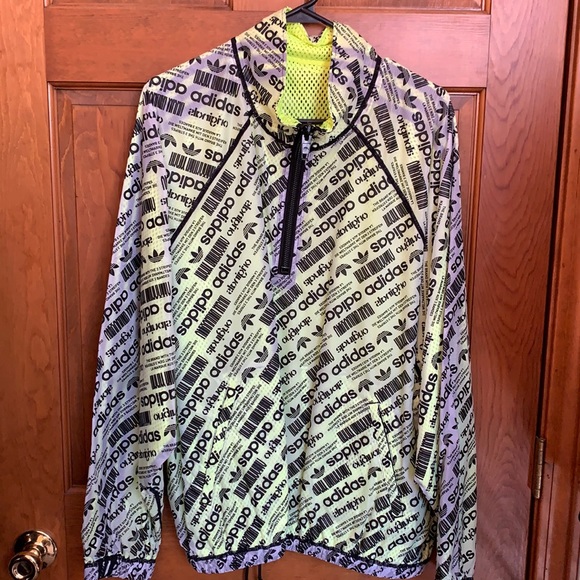 adidas | Jackets & Coats | Adidas Originals Alexander Wang Yellow Mesh ...